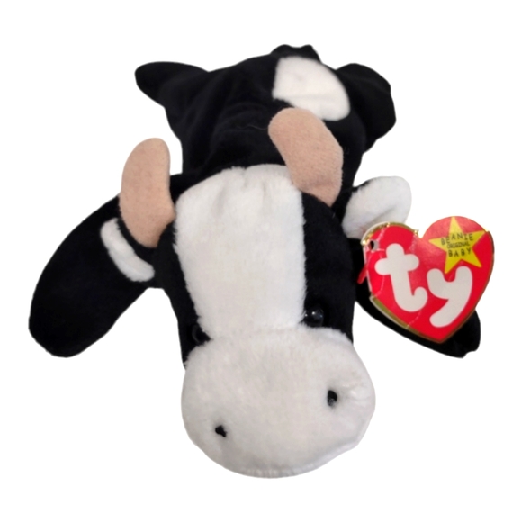 Ty | Toys | Vintage Ty Daisy The Dairy Cow Laying Down 406 Beanie ...